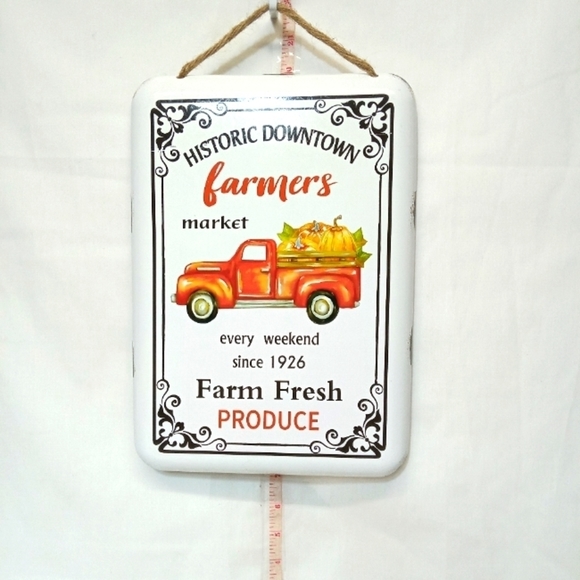 unknown | Accents | Historic Downtown Farmers Market Metal Sign New ...
